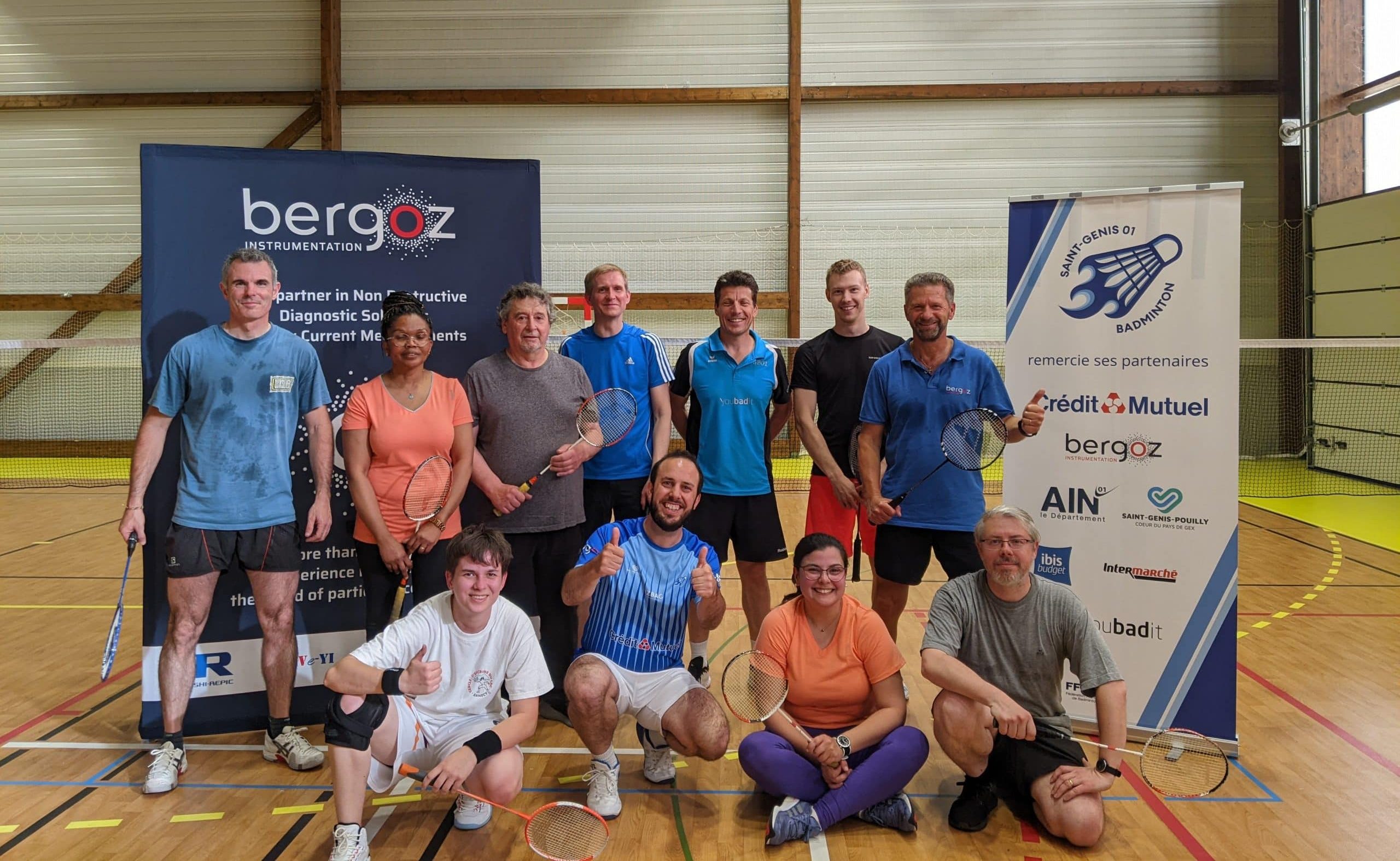 Bergoz – Smashing Success: Company badminton session at Saint-Genis ...